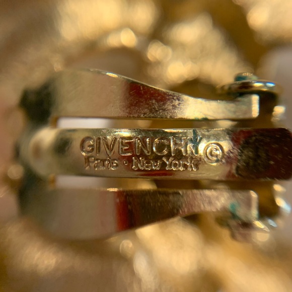 Givenchy | Jewelry | Vintage Givenchy Gold Earring With Purple Stone ...